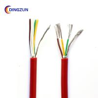 China SIHF Flexible Silicone Wrap 4 Cores Shielded Cable 450V 750V for sale