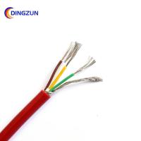 China SIHF Flexible Silicone Wrap 4 Cores Shielded Cable 450V 750V for sale