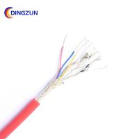 China HEAT 180 MS 9 Cores FEP Insulated Shielded Silicone Cable For Temperature Sensors for sale