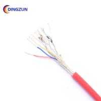 China HEAT 180 MS 9 Cores FEP Insulated Shielded Silicone Cable For Temperature Sensors for sale