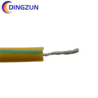 China HEAT 180 Dingzun Cable 4mm2 Yellow/Green Ground Cable Silicone Flexible Earth Cable for sale