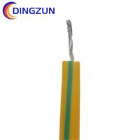 China HEAT 180 Dingzun Cable 4mm2 Yellow/Green Ground Cable Silicone Flexible Earth Cable for sale
