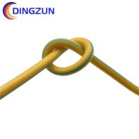China HEAT 180 Dingzun Cable 4mm2 Yellow/Green Ground Cable Silicone Flexible Earth Cable for sale