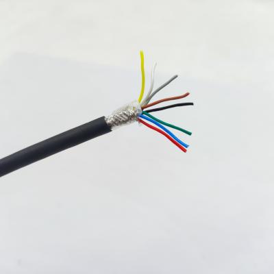 China High Tempterature Mini Cable Shielded Sensor Cable 4 Pairs 0.12sqmm Braided SPC FEP TPE Cable for sale