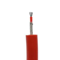 China Extra High Voltage Cable High-Temp Shielded Cable 60KV DC Red Silicone Braided Cable for sale