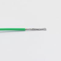 China 20AWG PFA Insulated Tinned Copper Cable Green for sale