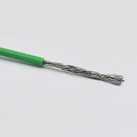 China 20AWG PFA Insulated Tinned Copper Cable Green for sale