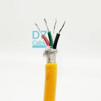 China Multicore Screened Braiding Flexible Silicone Cable Heat 180 Orange | EWKF-C 4 Cores 0.75mm² for sale