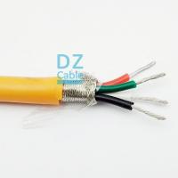 China Multicore Screened Braiding Flexible Silicone Cable Heat 180 Orange | EWKF-C 4 Cores 0.75mm² for sale