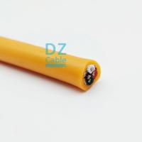 China Multicore Screened Braiding Flexible Silicone Cable Heat 180 Orange | EWKF-C 4 Cores 0.75mm² for sale