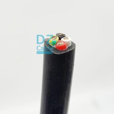 China Flexible Multicore Cable 4core Copper Silicone Unscreened Cable CU/SiR/SiR 4G4 for sale