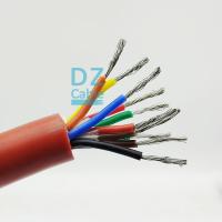China Flexible Silicone Red Unshielded Cable Multicore Cables TC/SiR/SiR 10x1.5 Rated 300/500V for sale