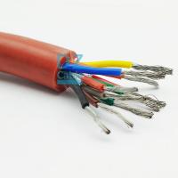 China Flexible Silicone Red Unshielded Cable Multicore Cables TC/SiR/SiR 10x1.5 Rated 300/500V for sale