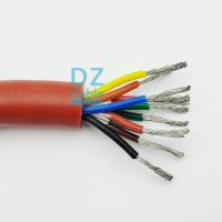 China Flexible Silicone Red Unshielded Cable Multicore Cables TC/SiR/SiR 10x1.5 Rated 300/500V for sale