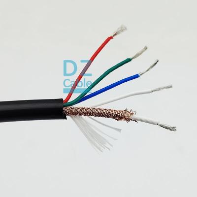 China Custom High Temp Hybrid Cables – TC/FEP 4 Cores + TC/FEP/CWB 1 Braiding Screened Core FEP Sheathed Special Industrial Signal Cable for sale