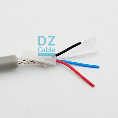 China Flexible Silicone Shielded High Temperature Cable 4 Conductor 600V 200°C for Aerospace Instrumentation for sale
