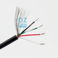 China Multicore Shielded Cable 4x28AWG with TCWS Spiral Shield and TPU Sheath for High Temperature Applications for sale