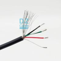 China Multicore Shielded Cable 4x28AWG with TCWS Spiral Shield and TPU Sheath for High Temperature Applications for sale