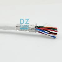 China 6 Pair 24AWG Multi-Pair Signal Cable with TCWB Tinned Copper Braid Screen and Silicone Rubber Sheath for sale