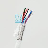 China 6 Pair 24AWG Multi-Pair Signal Cable with TCWB Tinned Copper Braid Screen and Silicone Rubber Sheath for sale