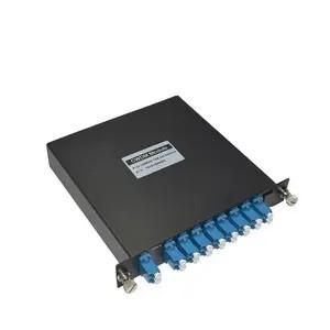 China 4 Channel ITU LGX Box Dual Fiber DWDM Mux Demux Multiplexer 100GHz for sale