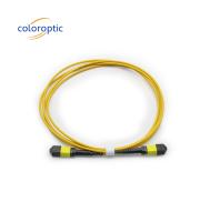China MTP APC Female to Female Trunk Cable 12 Fiber SM 3M PVC LSZH 40G for sale
