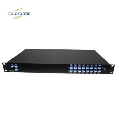 China 40 Channel DWDM AAWG Single Fiber WDM System Low Insertion Loss LC Connector for sale