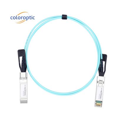 China 10G SFP+ AOC Cable 10.3Gbps 3.3V Active Optical Ethernet InfiniBand QDR DDR SDR for sale