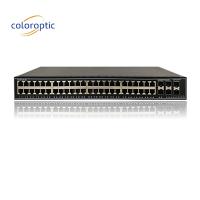China 48 Port Gigabit PoE Switch with 6x 10GE SFP+ QoS Managed L2+ 216Gbps for sale