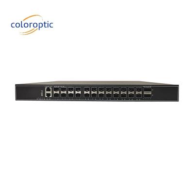 China Layer 3 24 Port Gigabit Core Network Switch 24x10GE 2x100GE 880Gbps Bandwidth for sale