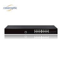China Layer 2 PoE Switch 16 Port 10/100/1000M 4GE SFP 56Gbps Bandwidth IEEE802.3at for sale