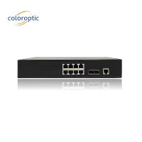 China Managed 8 Port Gigabit PoE Switch 2 GE SFP Uplink 140W 250m Extend for sale