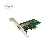 China Gigabit Infiniband PCIe Card Single Port SFP Optical NIC Intel I350AM2 1W for sale