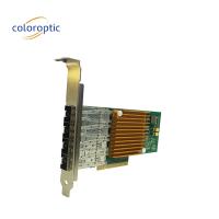 China 10G Quad Port Ethernet Network Adapter Optical NIC For Microsoft Windows Server for sale