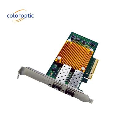 China 10G Dual Port Infiniband PCIe Card Optical NIC PCI Express 3.0 Network Adapter for sale