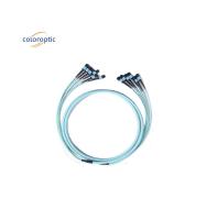 China 12 Core MPO Patch Cord OM3 G652D Fiber Optic Cable 1m Durability 1000 Times for sale