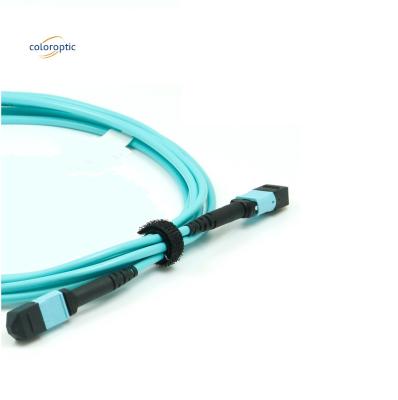 China 12 Core MPO Patch Cord G652D 0.2dB Insertion Loss -40C to 85C Storage for sale