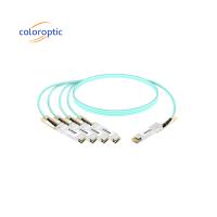 China Aluminum Alloy AOC DAC Cable 40G QSFP+ to 4x10G SFP+ 3m for Ethernet Links for sale