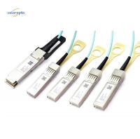 China 100G QSFP28 Breakout to 4x25G SFP28 Active Optical Cable AOC 100m OM3 for sale