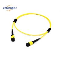 China MTP MPO 16 Fiber OM5 50/125 Patch Cable for 400G SR8 QSFP-DD OSFP PAM4 for sale