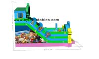 China 8x5M Paw Patrol Inflatable Dry Slide Outdoor Bounce House Combo For Children for sale