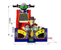 China 5×9M 0.55mm Pvc Inflatable Jumping Castle Disney Theme Combo Outdoor Bouncer for sale