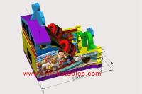 China Outdoor Paw Patrol Jumping Castle Adult Combo 6x8M Bouncer For Rental for sale