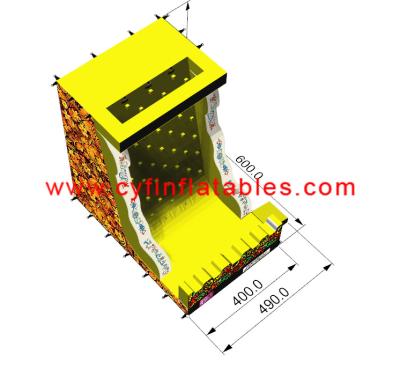 China Giant 0.55mm Pvc Inflatable Obstacle Activity Climbing Wall for sale