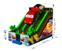 China Commercial Inflatable Disney Cars Combo Bouncer Adult Jumping Castle for sale