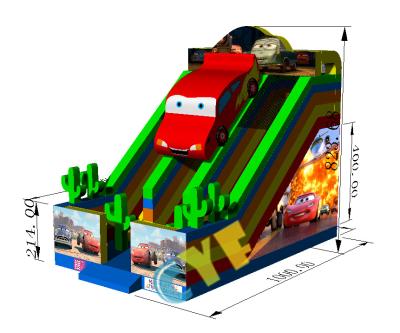 China Commercial Inflatable Disney Cars Combo Bouncer Adult Jumping Castle for sale