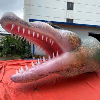 China Customized 0.55mm PVC Inflatable Crocodile Cartoon For Advertising for sale