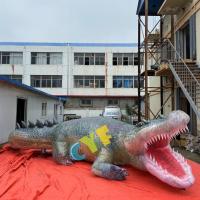 China Customized 0.55mm PVC Inflatable Crocodile Cartoon For Advertising for sale