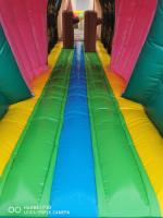 China Backyard Plato 0.55mm PVC Inflatable Dry Slide For Toddler for sale