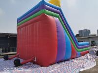 China Backyard Plato 0.55mm PVC Inflatable Dry Slide For Toddler for sale